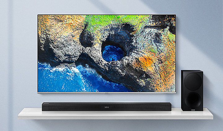 מחיר הכי טוב + משלוח חינם | פסגת החשמל – מקרן קול Samsung מדגם HWM450